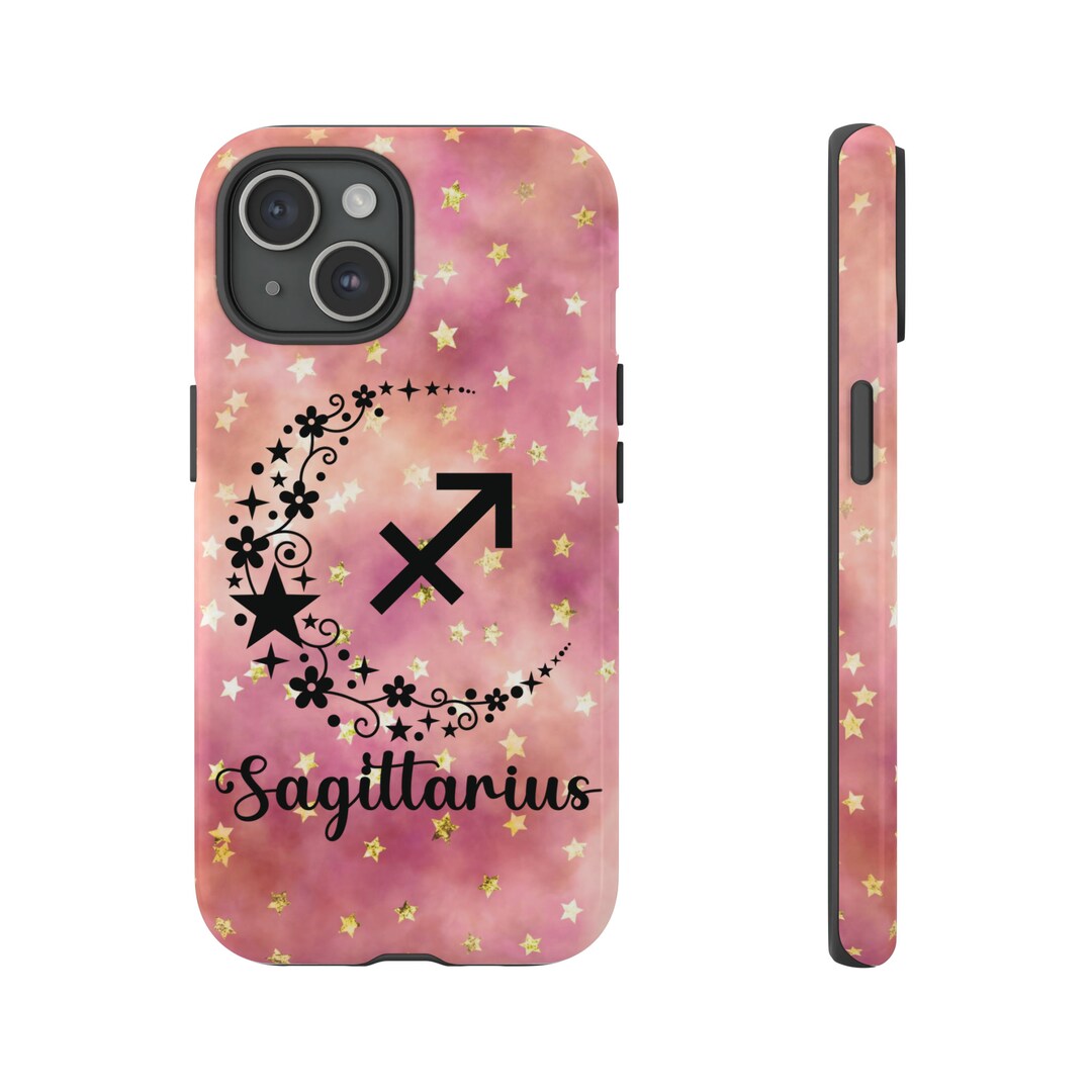 Pink Starry Sky - Sagittarius Sign Horoscope - Tough Phone Case for ...
