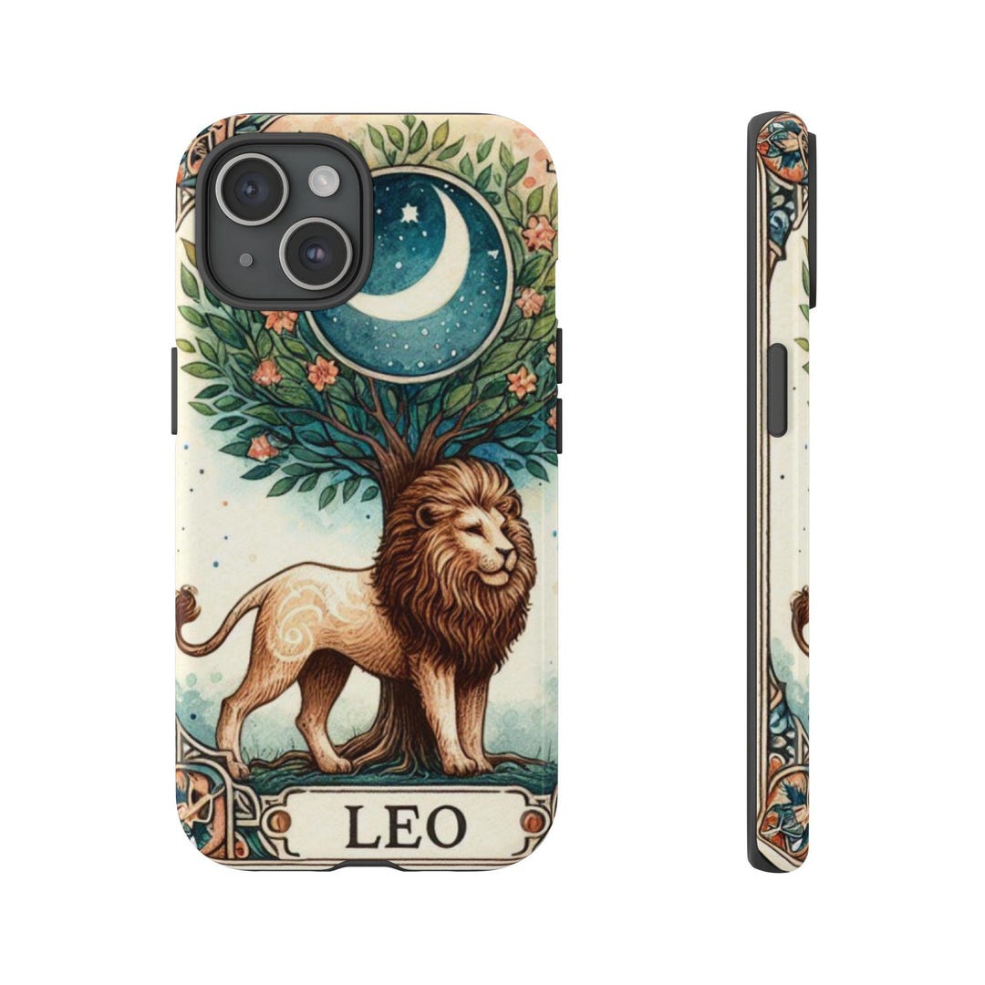 Retro Living Tree Leo Sign Horoscope - Zodiac Gift - Tough Phone Case ...