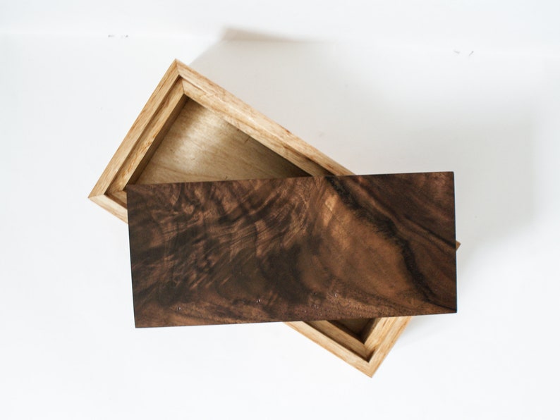 Handmade Ash and Black Walnut Wooden Box - Etsy