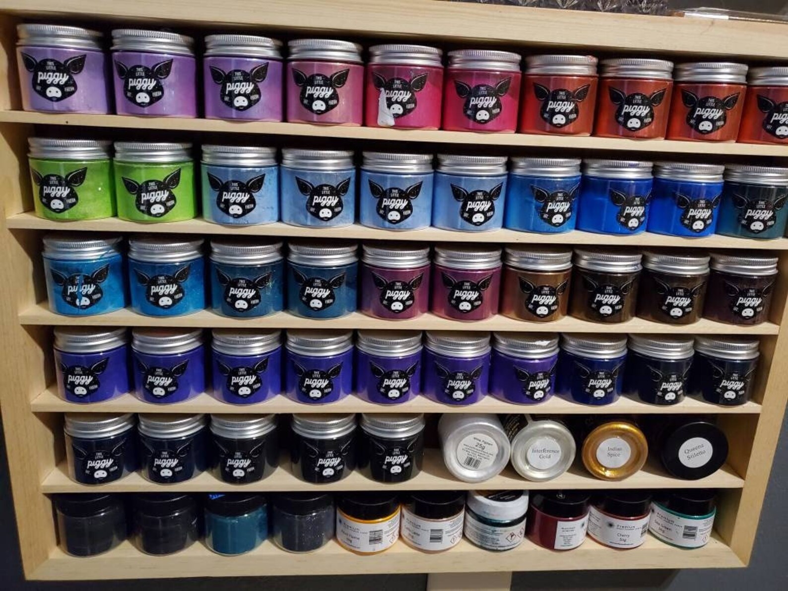 Pine Model Paint Storage Shelf 5 Shelf - Etsy