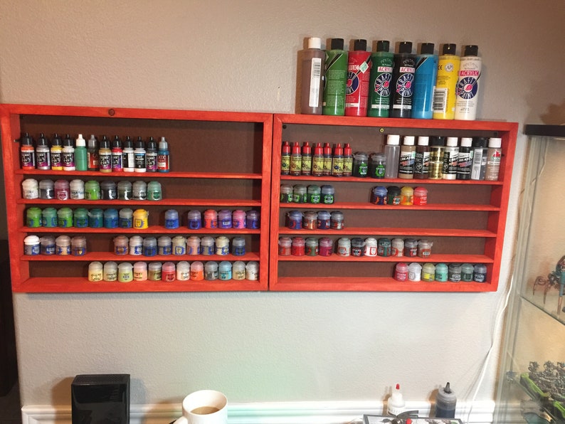 Pine Model Paint Storage Shelf 5 Shelf - Etsy
