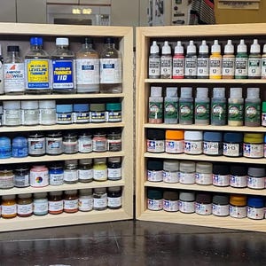 Pine Model Paint Storage Shelf - Combo Shelf - Etsy