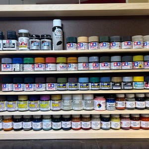 Pine Model Paint Storage Shelf - 4 Shelf - Etsy