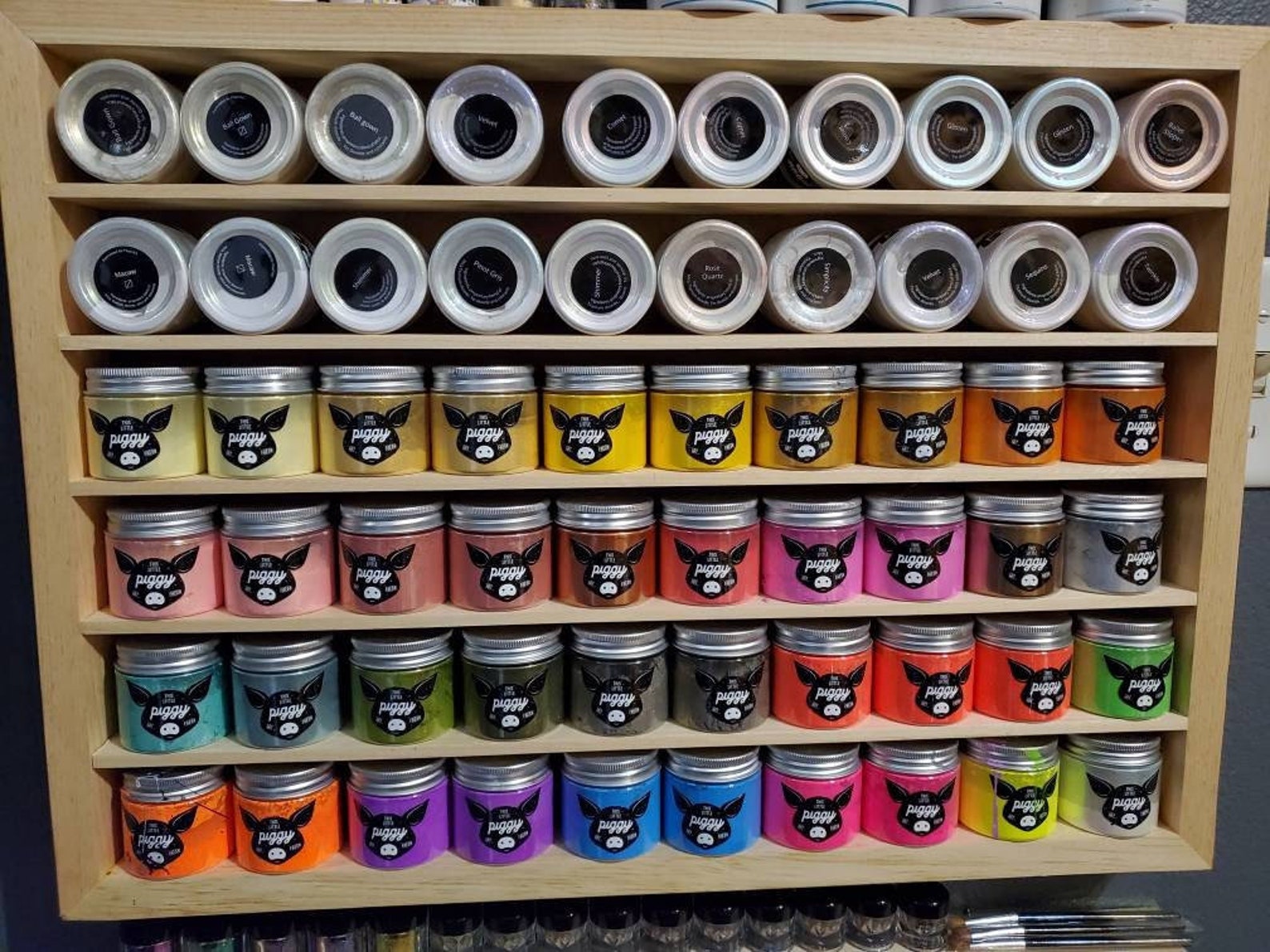 Pine Model Paint Storage Shelf 5 Shelf - Etsy