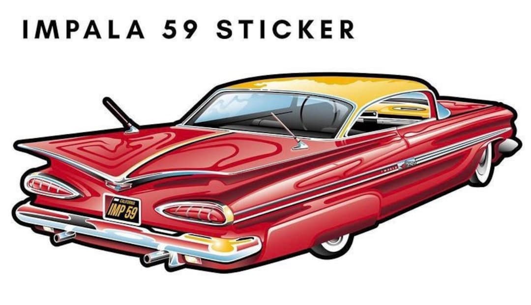 Red Impala Sticker - Etsy