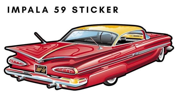 Red Impala Sticker - Etsy