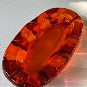 Vintage Burnt Orange Ashtray - Etsy