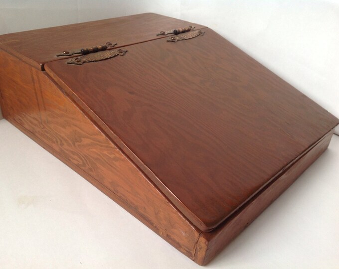 Antique Writing Lap Desk, Slope Writing Desk, Portable Desk, Laptop ...