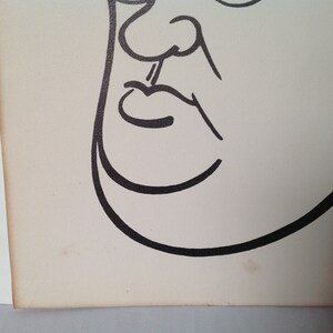 Vintage Lou Costello Caricature Print/don Bevan Celebrity Caricature ...