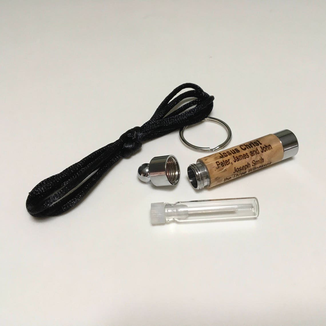 Oil Vial With Priesthood Line of Authority Engraved - Etsy