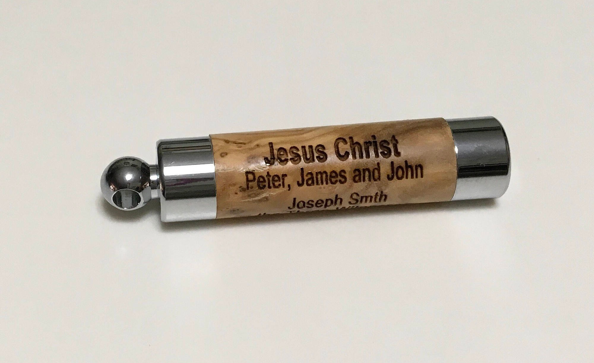 Oil Vial With Priesthood Line of Authority Engraved - Etsy