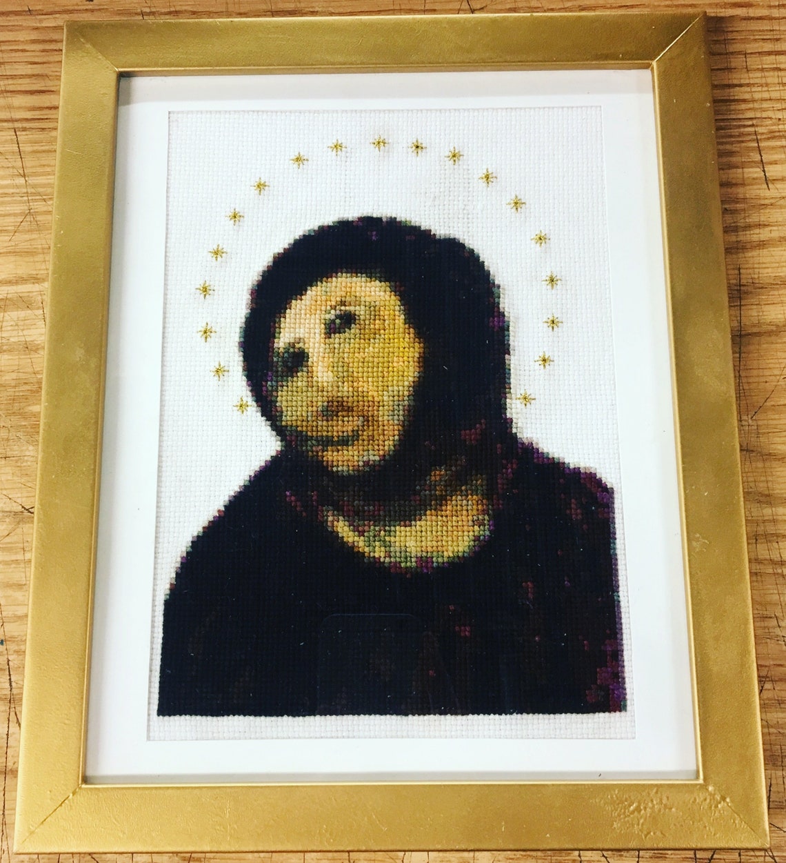 Beast Jesus With Halo Cross Stitch Pattern - Etsy