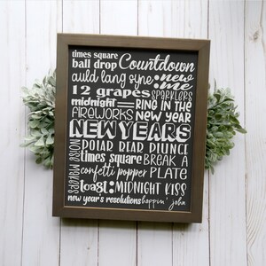 New Years Word Art SVG, New Years Cricut Svg, New Years Subway Art Cut ...