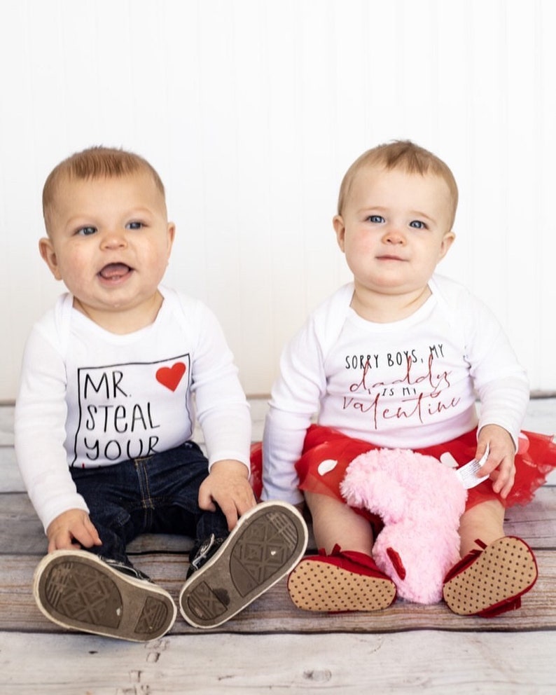 Daddy's Valentine Baby Onesie® - Funny Valentine's Day Outfit - Etsy
