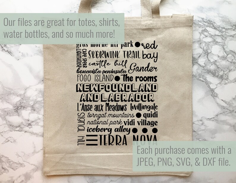 Newfoundland SVG Famous Locations and Icons File Newfoundland - Etsy
