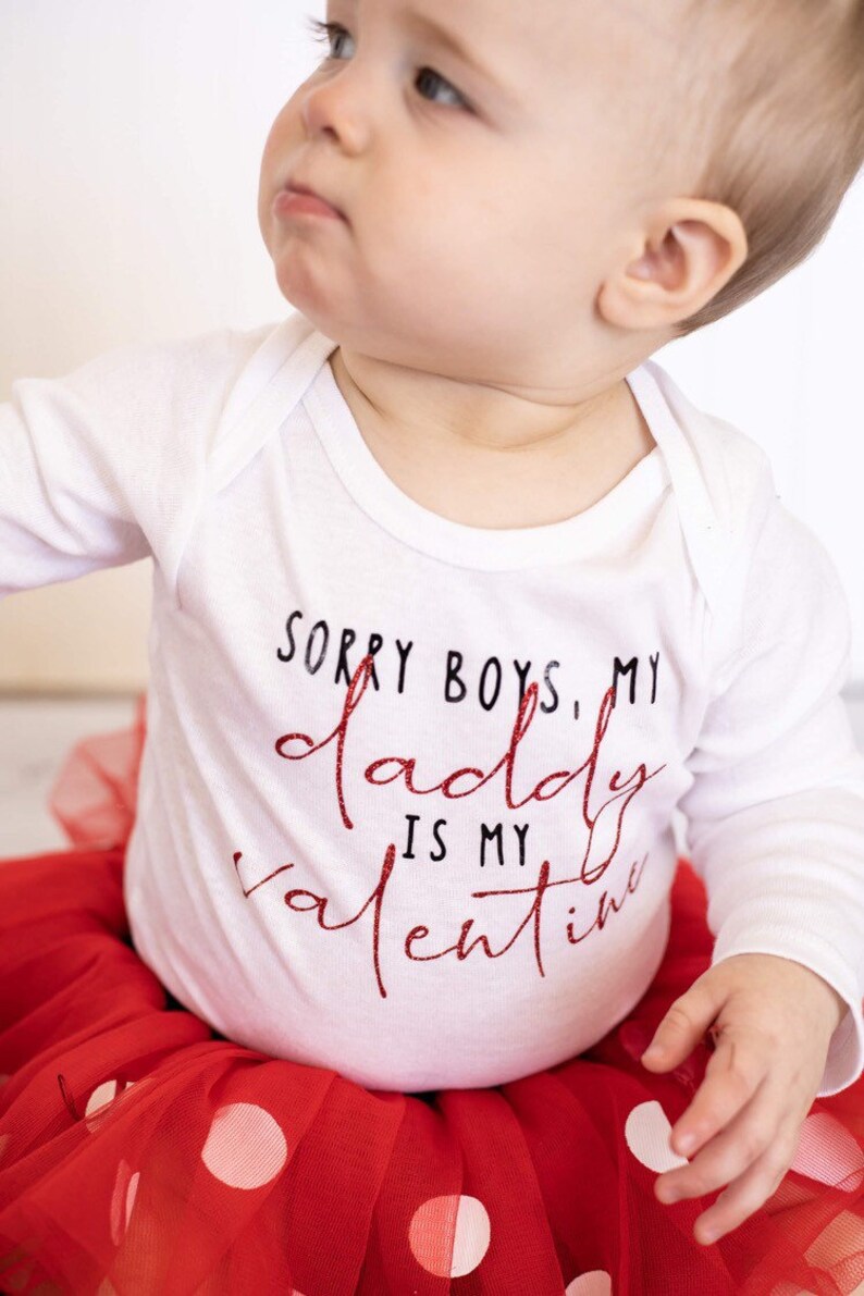 Daddy's Valentine Baby Onesie® - Funny Valentine's Day Outfit - Etsy