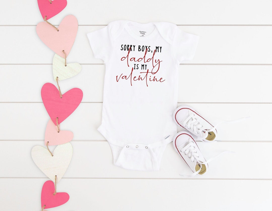 Daddy's Valentine Baby Onesie® - Funny Valentine's Day Outfit - Etsy