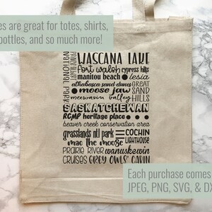 Saskatchewan SVG Famous Locations and Icons File, Saskatchewan Tee ...