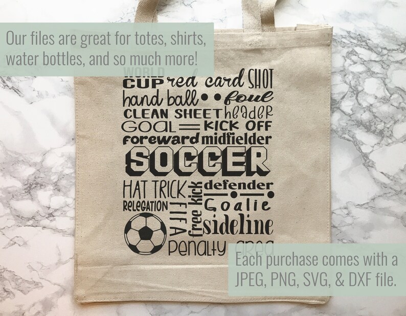 Soccer Sayings and Terms Subway Art SVG Soccer Family Cricut - Etsy