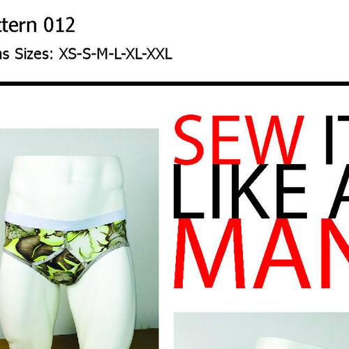 Mens Sport Brief Sewing Pattern PDF | Etsy