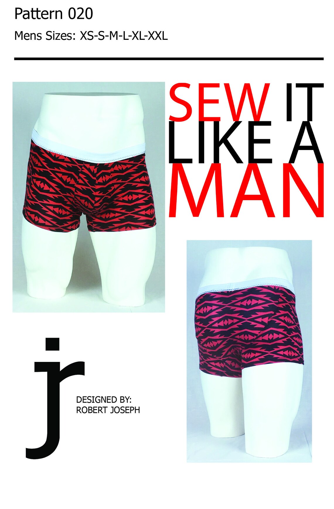 Men's Boxer Brief Relaxed Sewing Pattern PDF | Etsy
