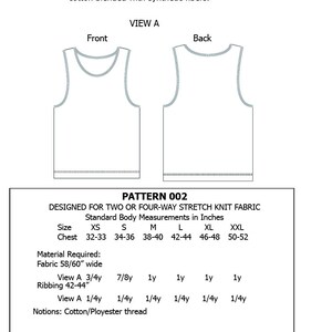 Mens Tank Top Sewing Pattern PDF Digital Download - Etsy