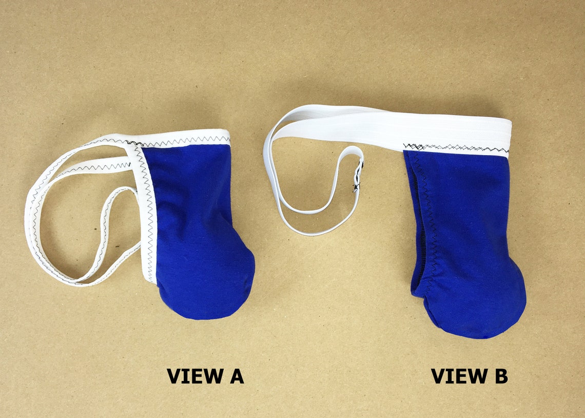 Men’s Strapless Sack Pouch G-string Jockstrap Underwear Sewing Pattern ...
