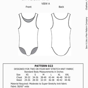 Mens Bodysuit Sewing Pattern PDF - Etsy