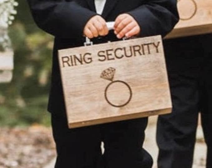 FREE SHIPPING - Custom Ring Security Boxes - Option to Personalize - Etsy
