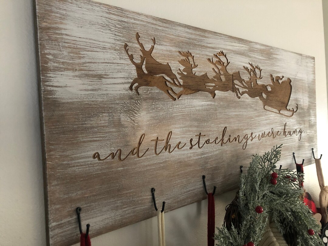 FREE SHIPPING - Wall Mounted Stocking Hanger - Etsy