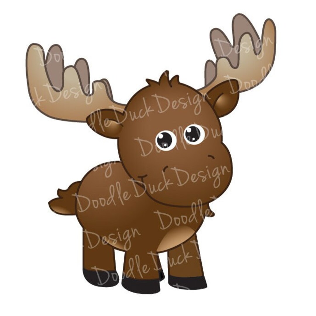 Moose Clipart JPG PNG & SVG Vector File - Etsy