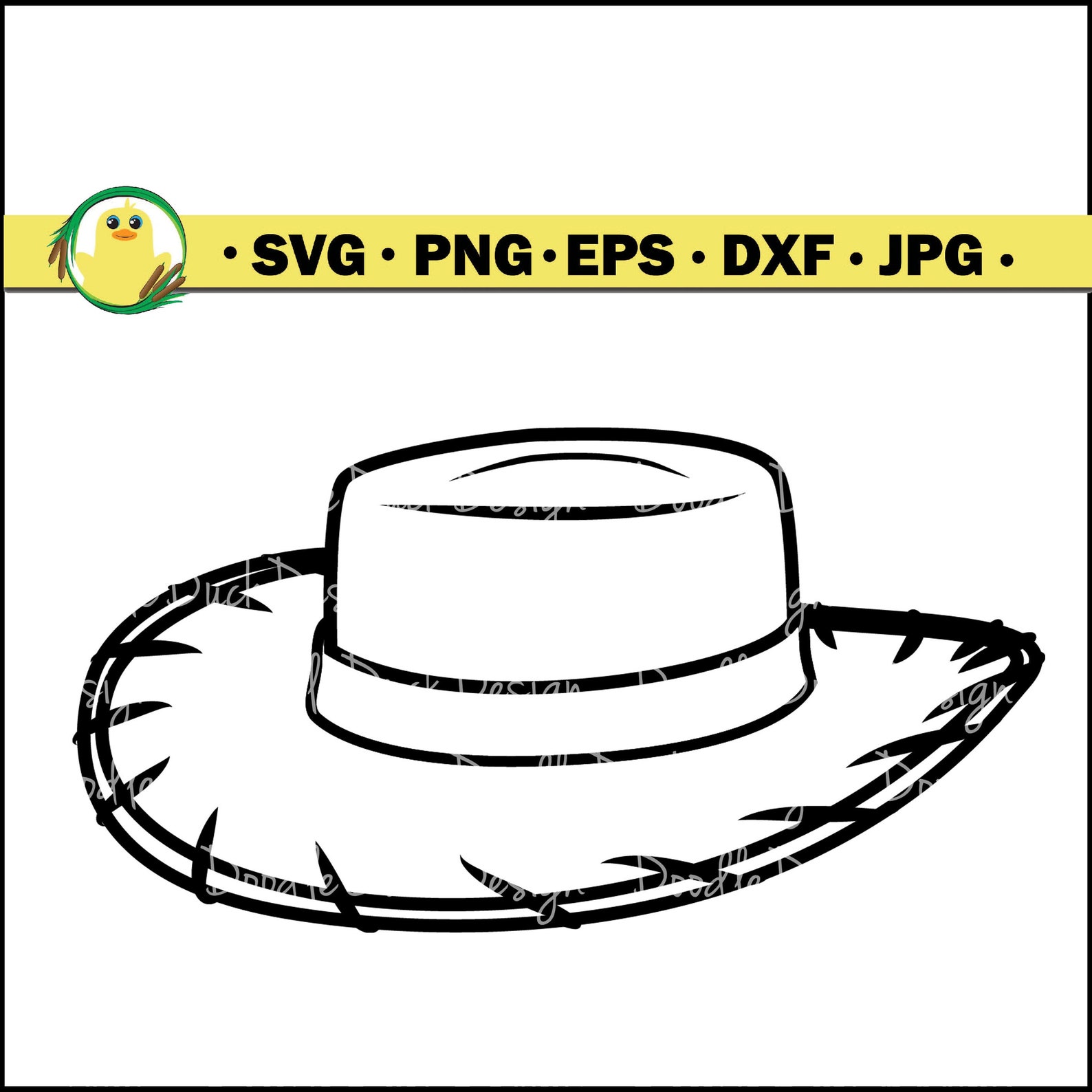 Cowboy Hat Digital Image Svg Eps Jpg Png Dxf - Etsy