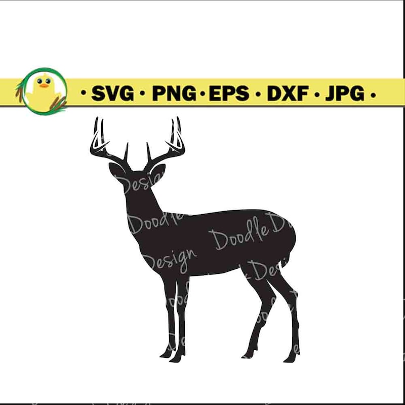 Cartoon Deer Sticker - Etsy