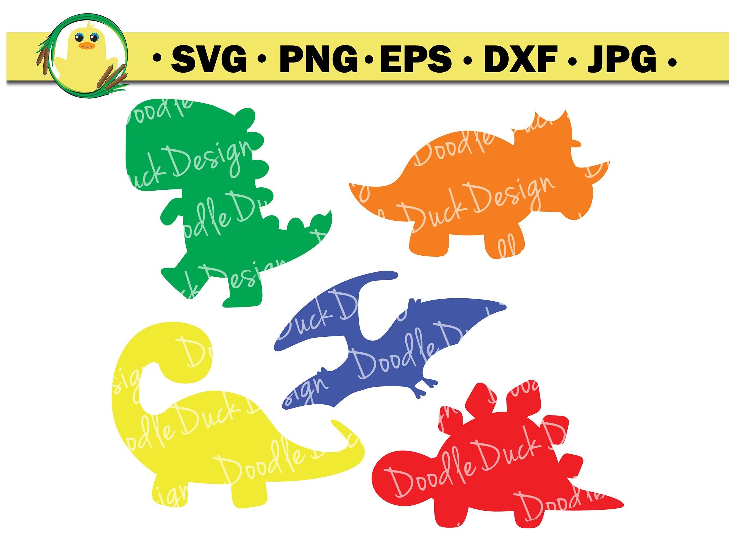 Dinosaurs Digital Download Bundle Svg, Jpg, Png, Dxf, Eps - Etsy