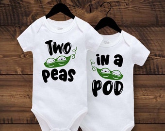 Two Peas in a Pod SVG New Born Family Printable Twins Matching Iron on ...