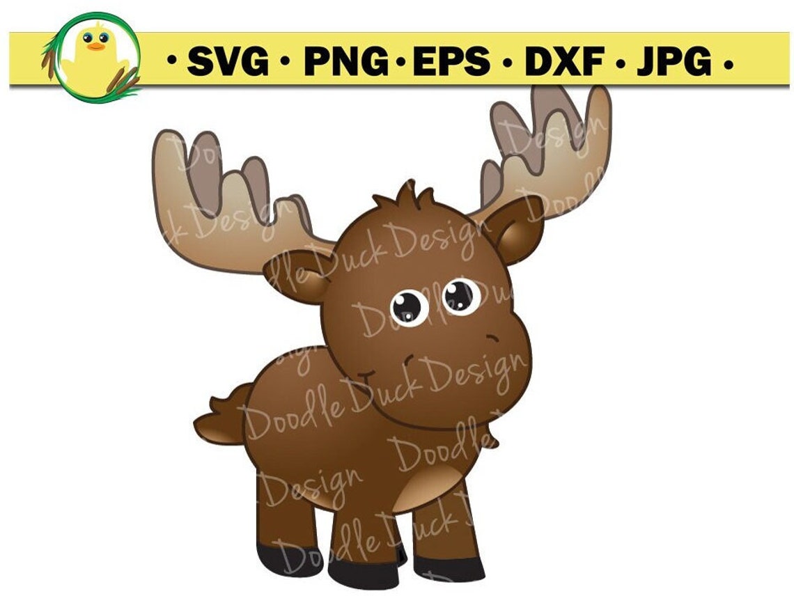Moose Clipart JPG, PNG & SVG Vector File - Etsy
