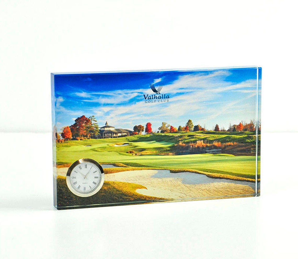 Photo Clock Custom Photo in Glass Frame With Clock Photo - Etsy