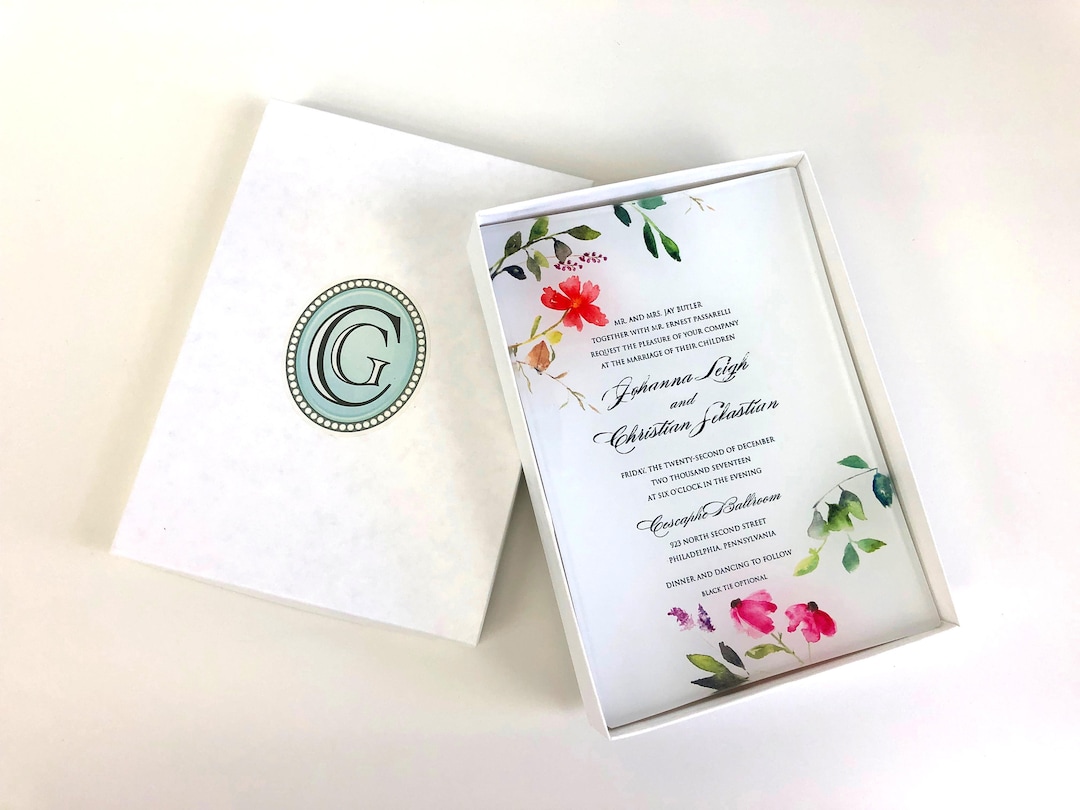 Personalized Glass Wedding Invitation Tray ~ Custom Photo Keepsake Gift ...