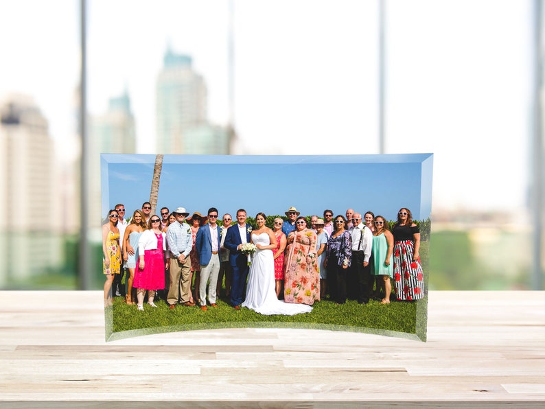 Glass Photo Print Frame Clear Glass Frame Family Portrait | Etsy