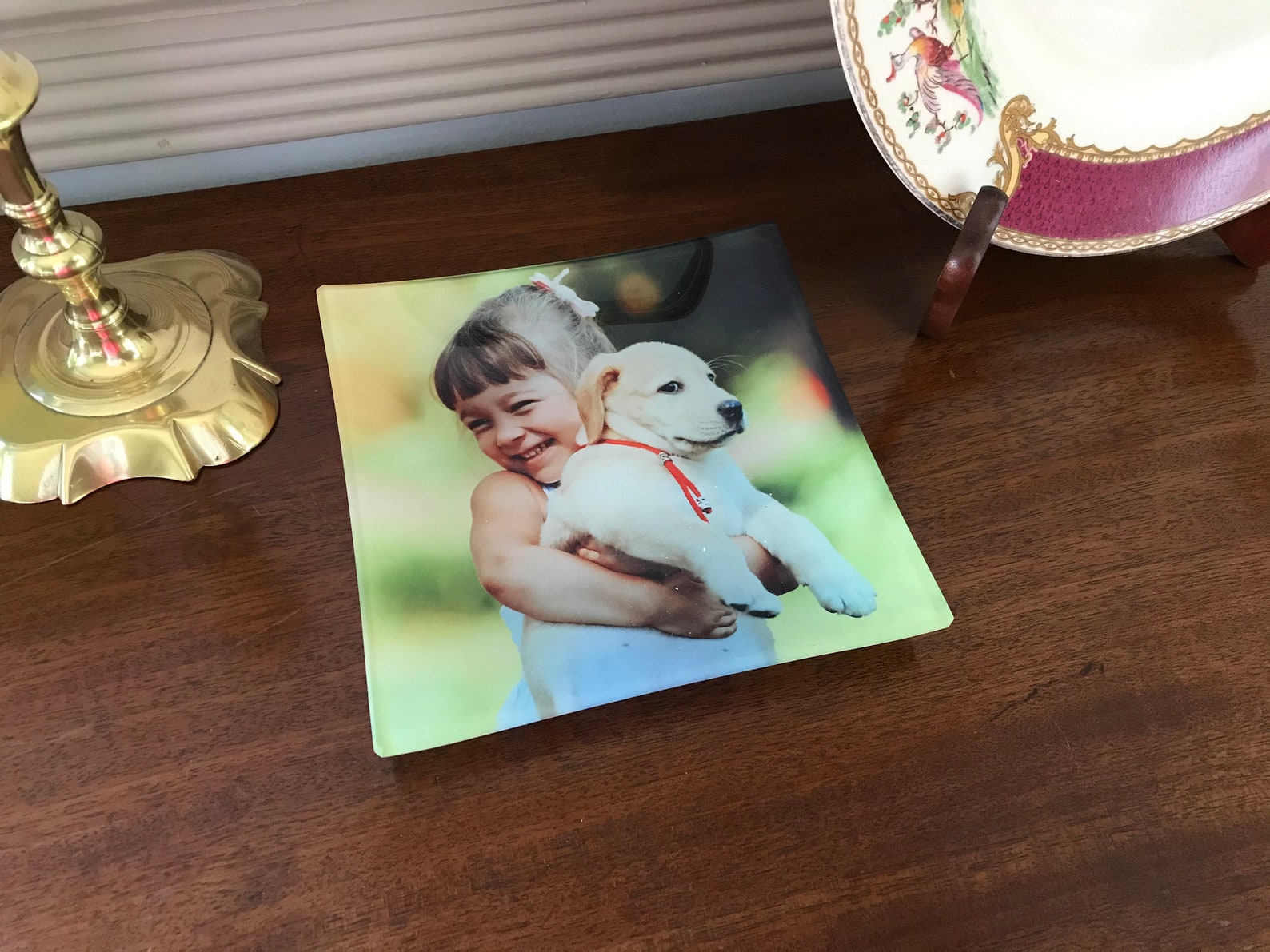 Custom Glass Tray Grandparent Gifts Personalized Glass | Etsy