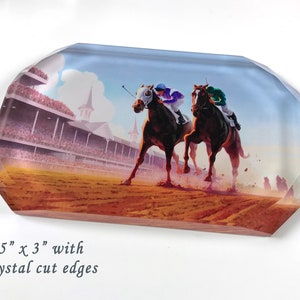 Personalized Glass Photo Paperweight | Custom Crystal Cut Desk Decor ...