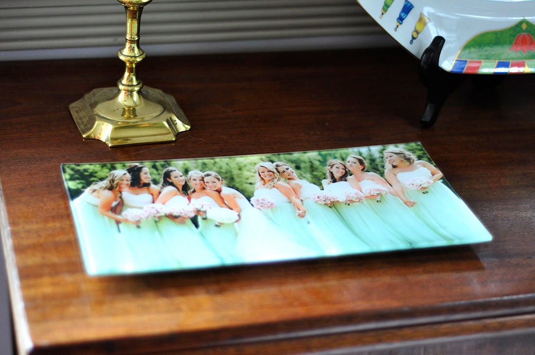 Personalized Glass Wedding Invitation Tray ~ Custom Photo Keepsake Gift ...