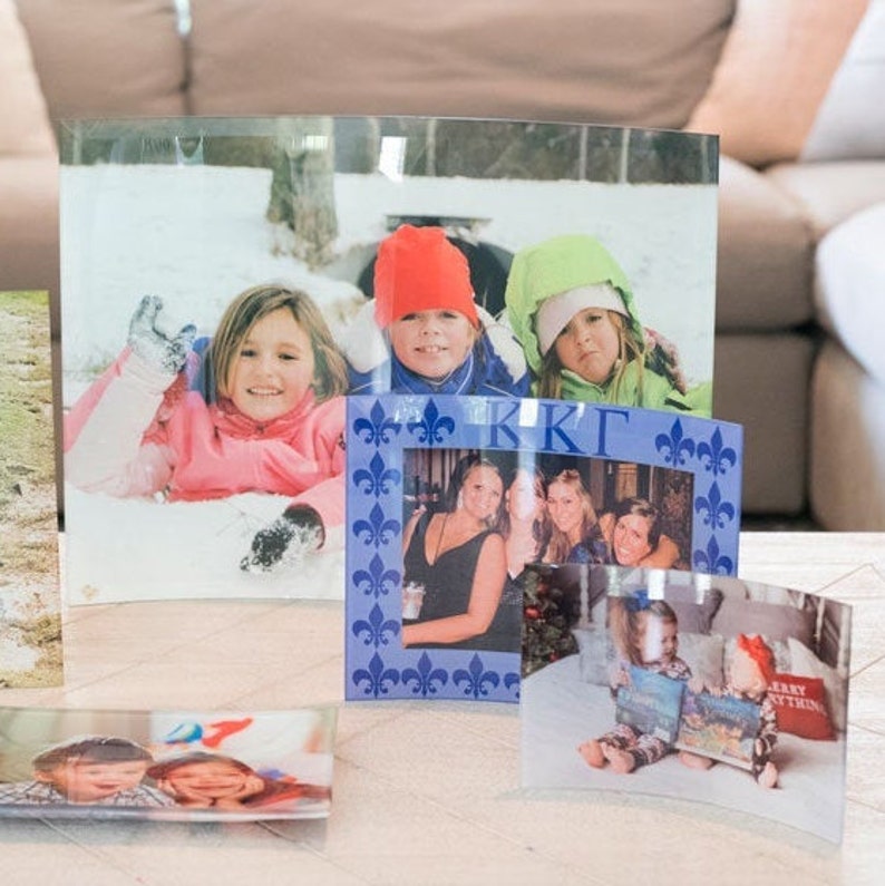 Glass Photo Print Frame Clear Glass Frame Family Portrait | Etsy