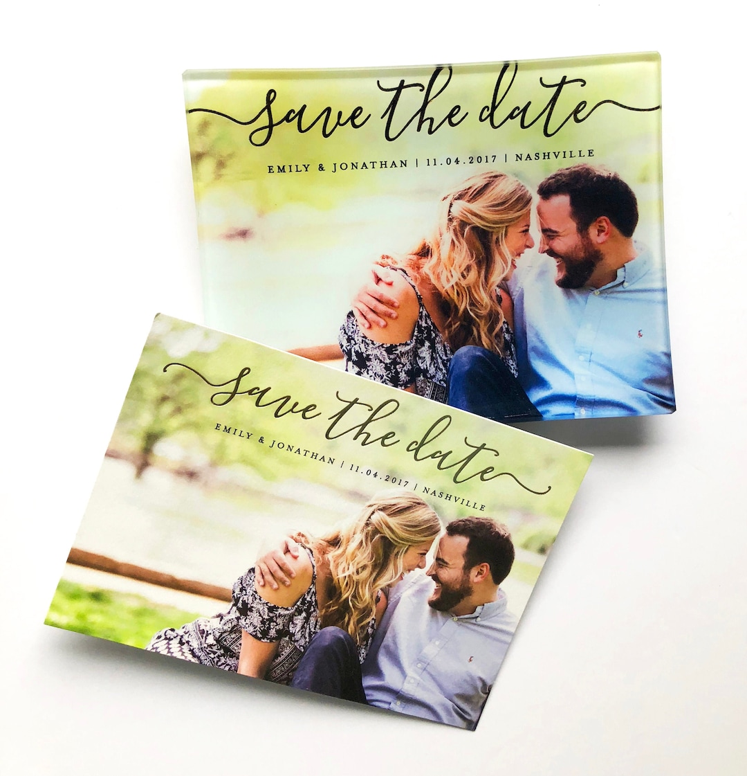 Personalized Glass Wedding Invitation Tray ~ Custom Save the Date ...
