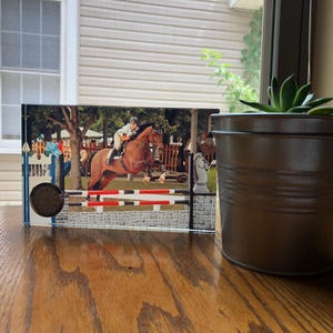 Photo Clock, Custom Photo in Glass Frame With Clock, Custom Picture ...