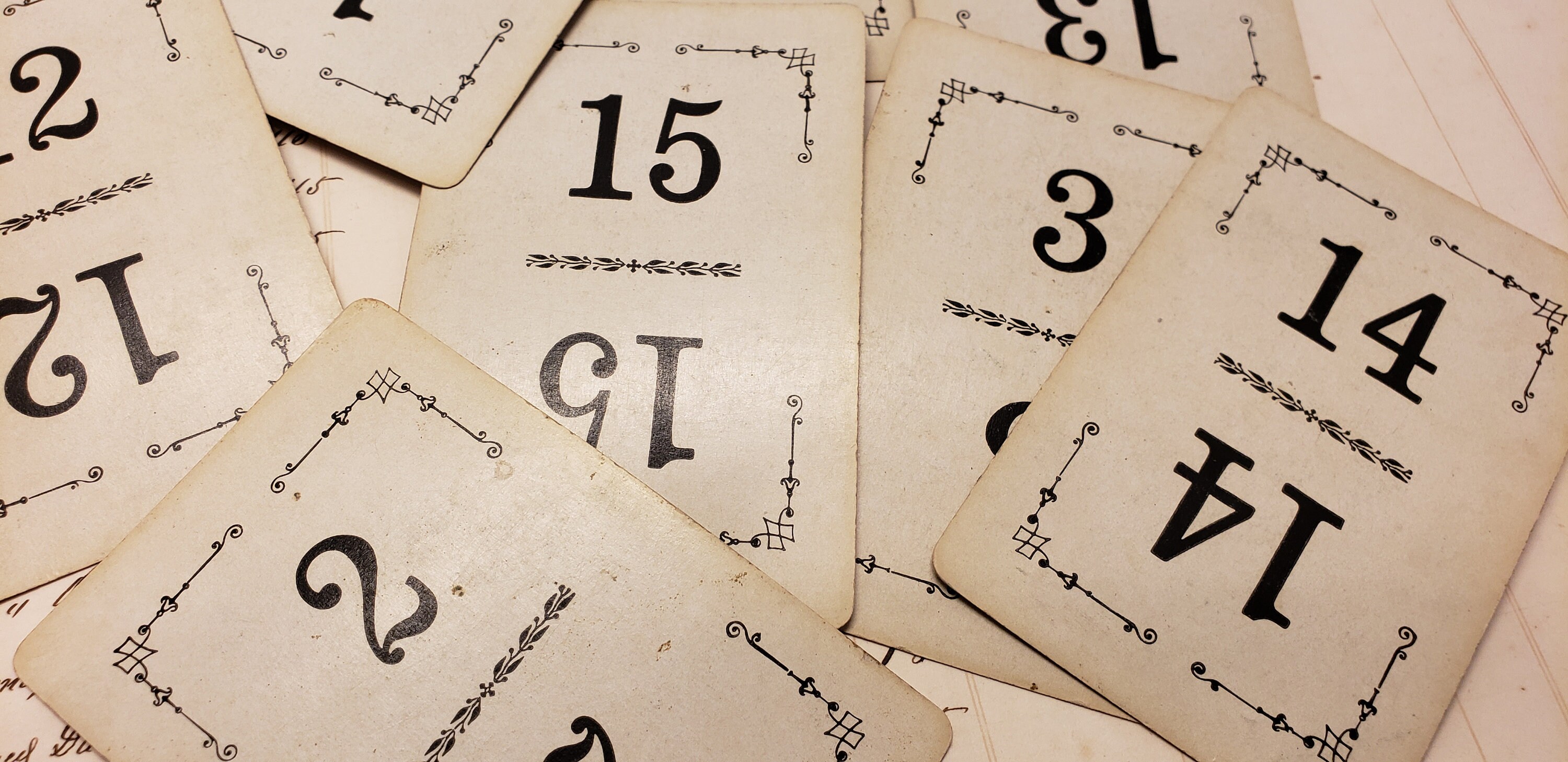 Vintage Number Cards Use in Junk Journal Tn's Planners - Etsy