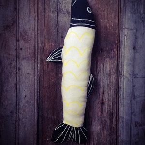 Fish Rag Doll, Ouananiche From Lac Saint-jean / Soft Fabric Fish Toy ...