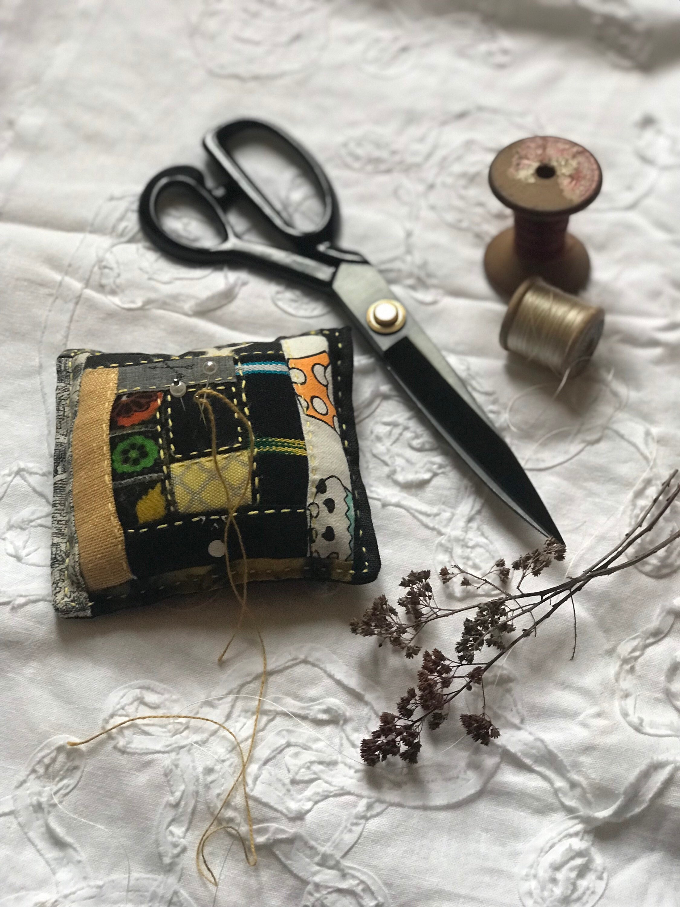 Pincushion, Quilted Pincushion ,patchwork Pincushion, Shashiko ...