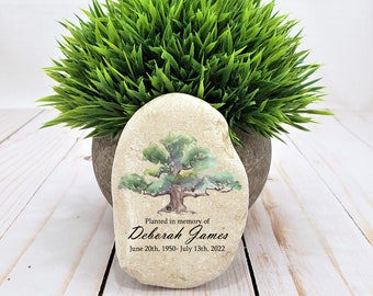 Tree Memorial Stone - Etsy