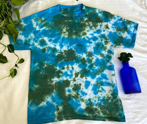 Blue/Green Tie Dye | Etsy